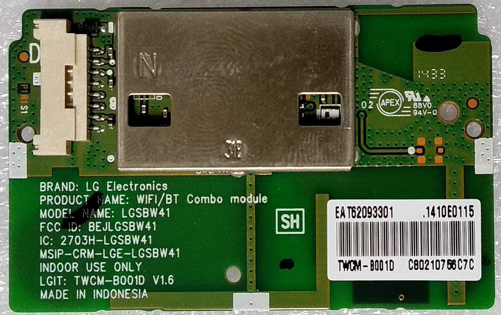 EAT62093301 - Modulo WI-FI LG 55LB650 - 55LB730 e altri modelli. - TV ...